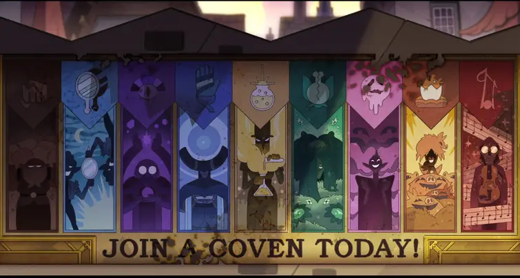 Looks like this banner was foreshadowing the order of coven heads ...