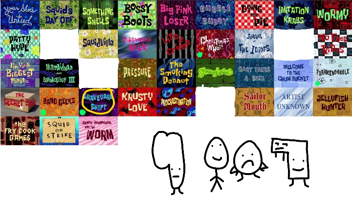 Joe's SpongeBob Season 2 Elimination Game Thing 4 | Fandom