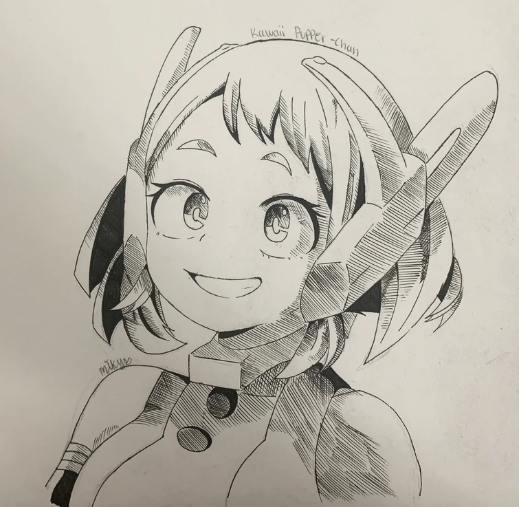 Drawing of Ochako for the contest! | Fandom