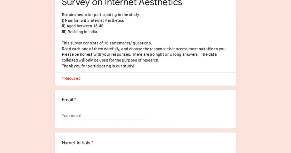 Survey on Internet Aesthetics | Fandom