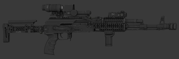 1P87 optic, 1P90 magnifier, Perst-4 laser aiming module and the ...