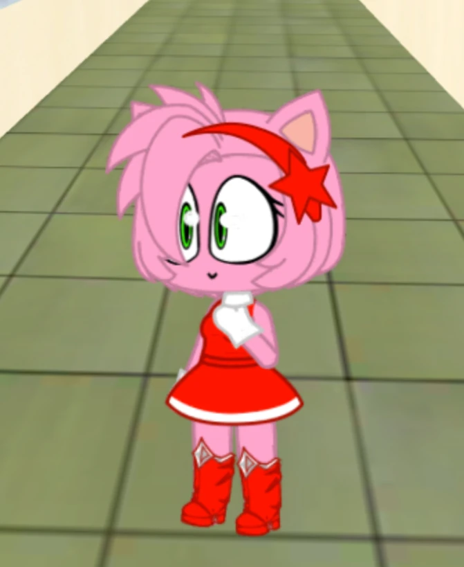 Made Amy Rose in Roblox Gacha Online | Fandom
