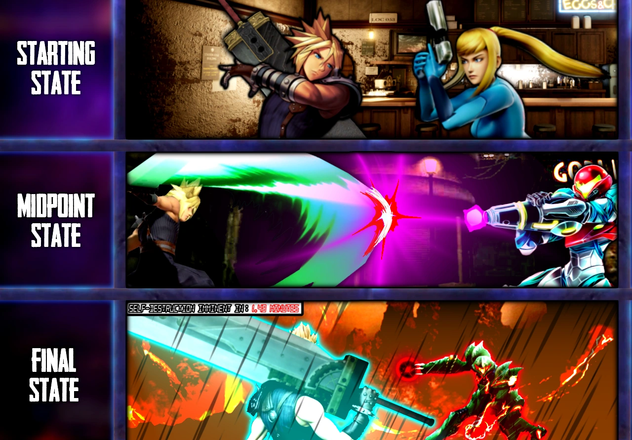 Fight Progression: Cloud vs Samus | Fandom