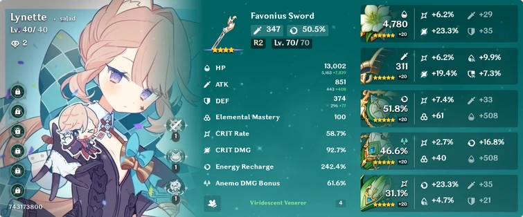 rate my lynette build | Fandom