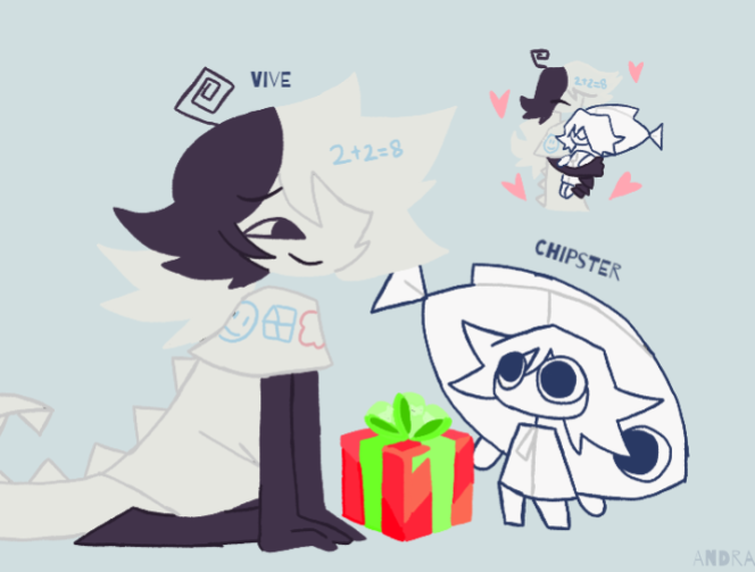 Someone commissioned me to draw Chip comforting sad Zip | Fandom