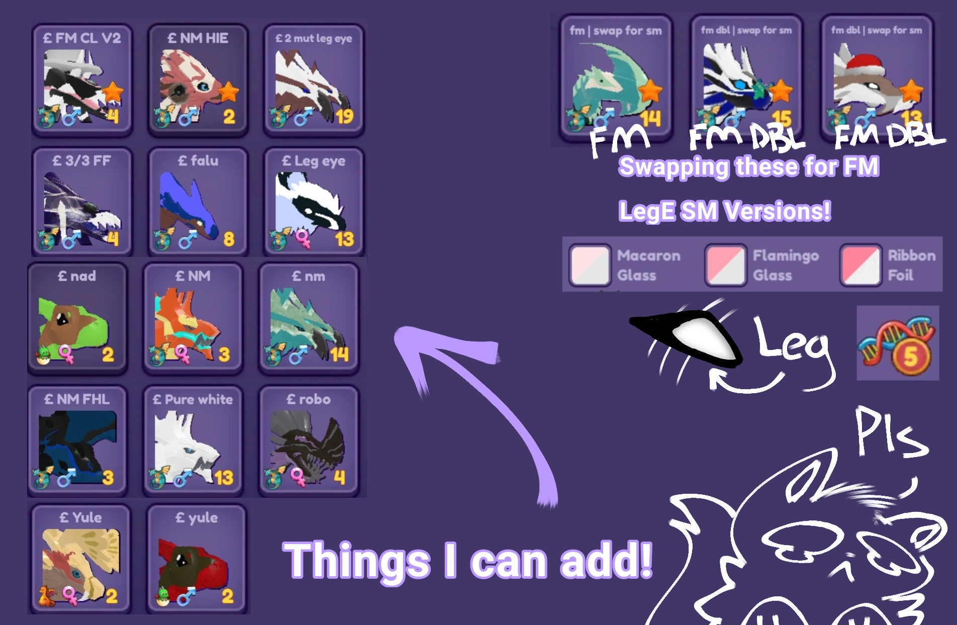 Swapping the ala, moix, and vulp for fm lege sm versions! Read whole image pls! | Fandom