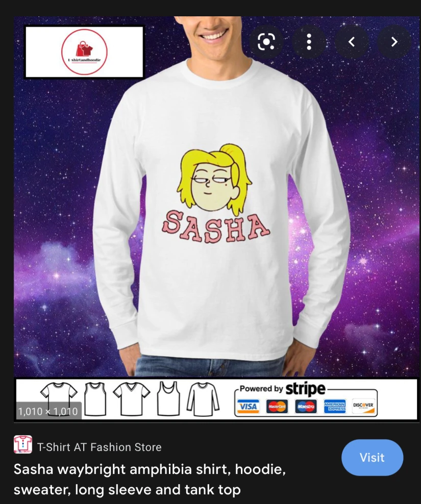 Breaking news: Sasha brings her own merch from Amphibia to the hooman ...