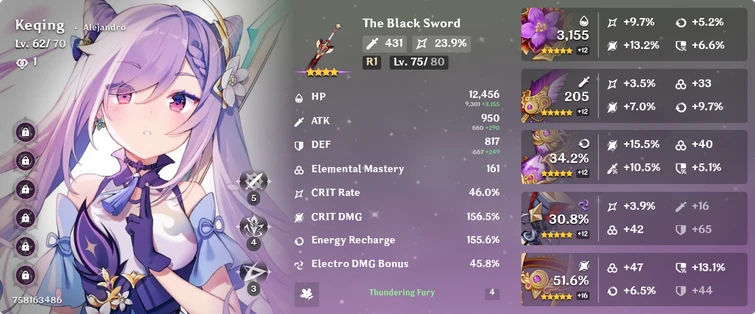 Here's my Keqing build | Fandom