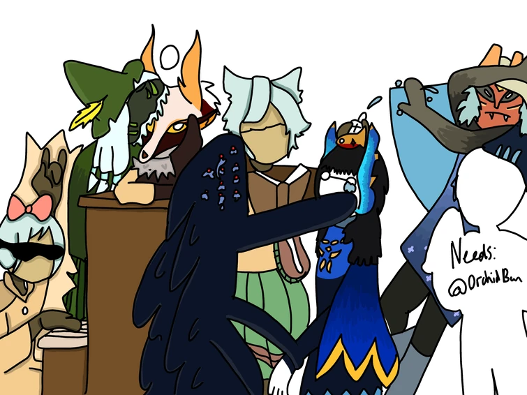 *Finally* finished the wedding drawing for @Skylena Snow! | Fandom