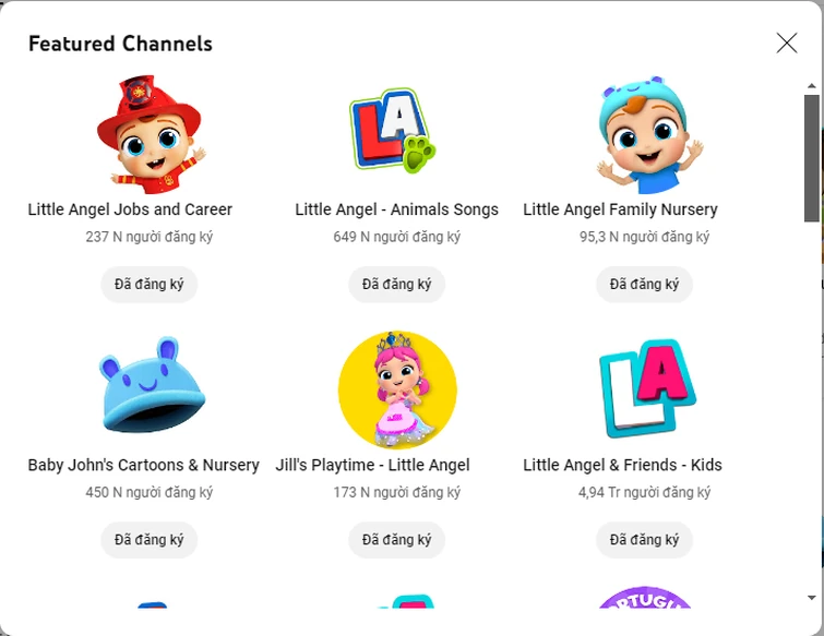 Little Angel's Featured Channels section | Fandom