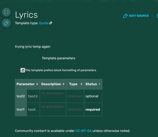 How do I make a lyric template and tabbed infobox? | Fandom