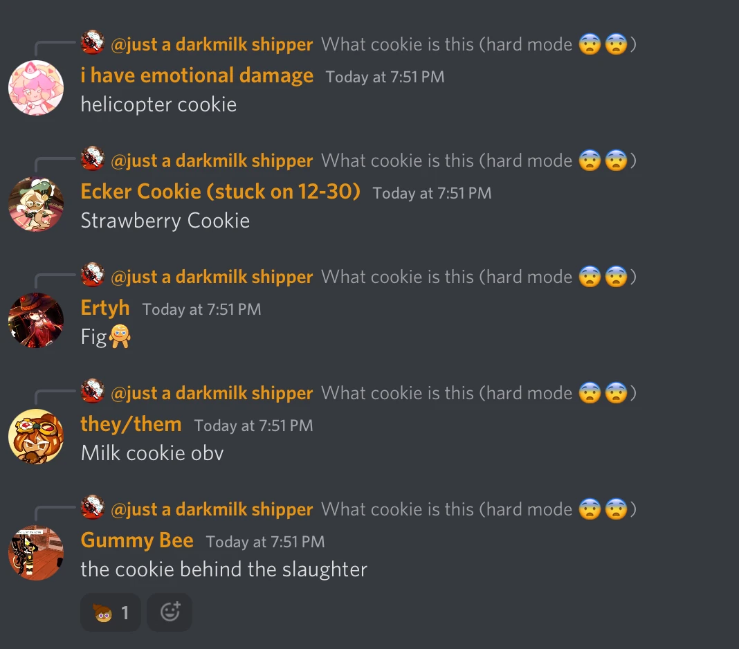 Discord trys to guess what cookie it is Pt: 2 | Fandom