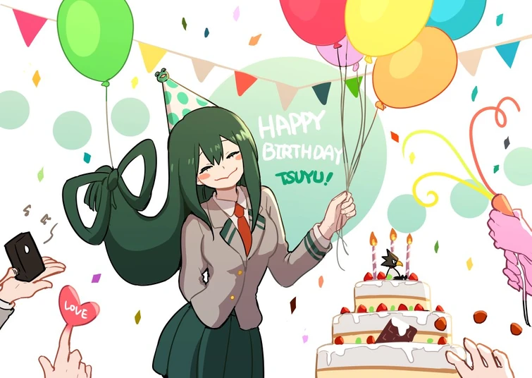 Happy Birthday, Tsuyu Asui! 🐸🐸🐸🐸🐸🐸🐸💚💚💚💚💚💚 | Fandom