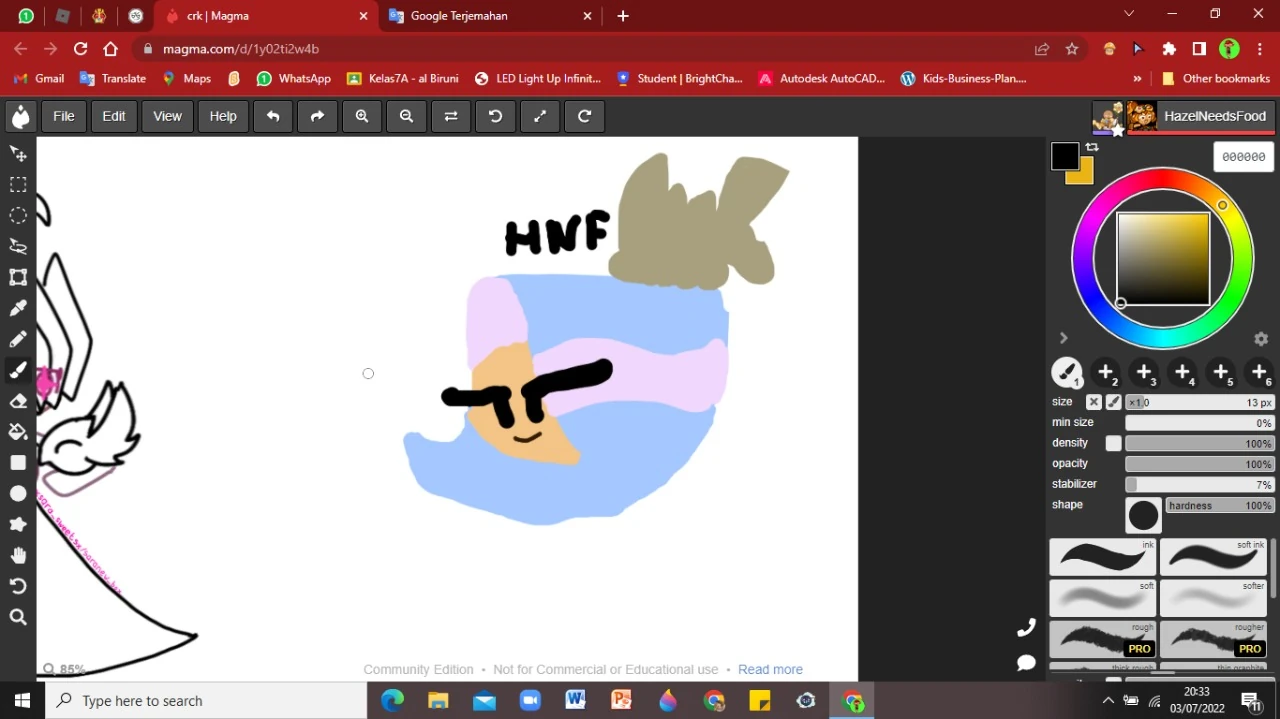 FIRST ever drawing on magma | Fandom