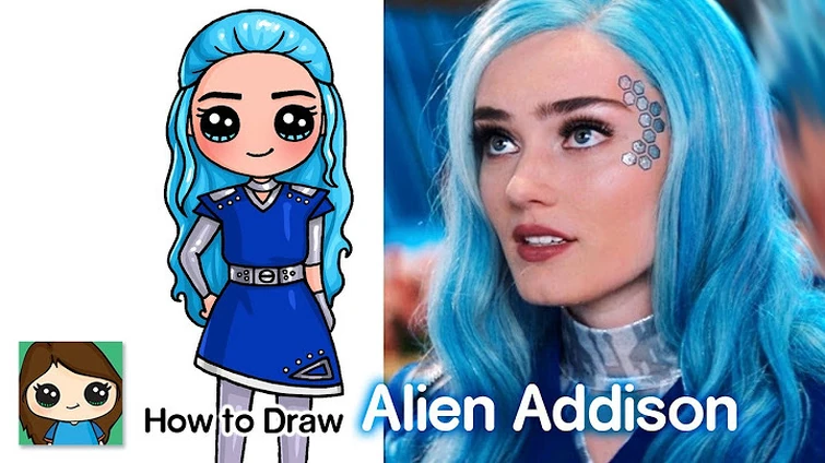 How to Draw Addison as an Alien | Disney Zombies | Fandom