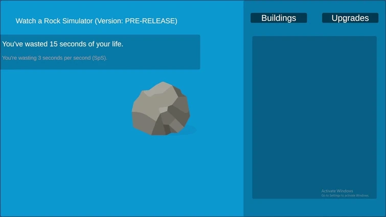 making a funny rock watching simulator | Fandom