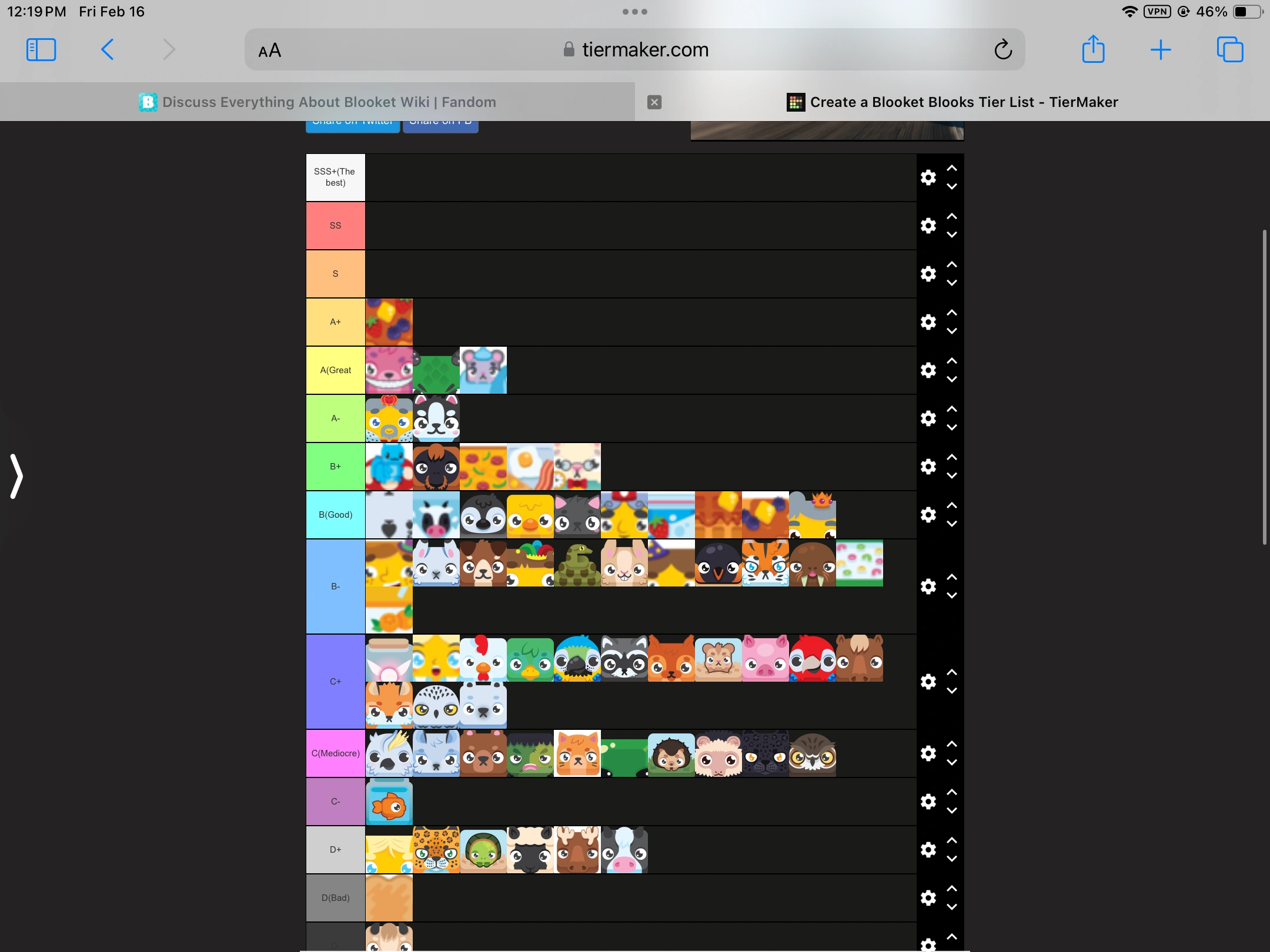 Made a blook tier list by design. | Fandom