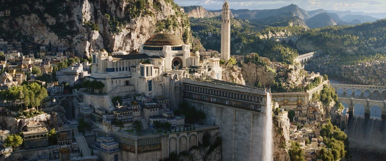 Do the images of Numenor in the new show in Andunie, Romenna, or ...