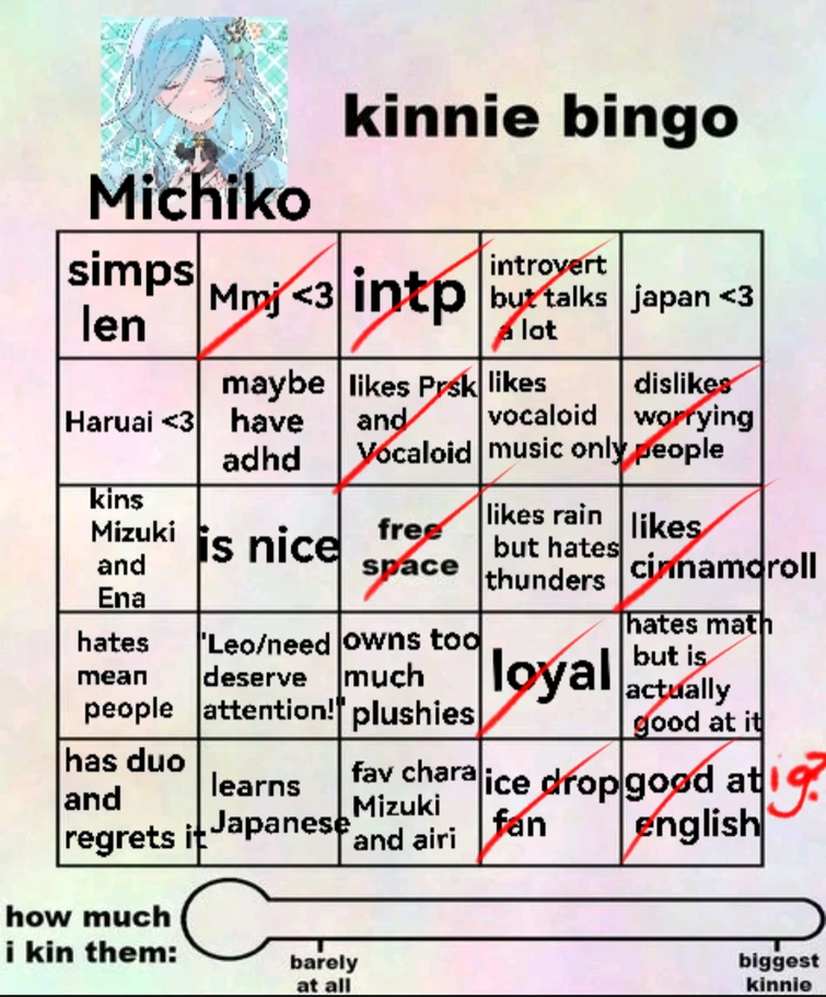 Michiko kinne bingo 🔥🔥🔥 | Fandom