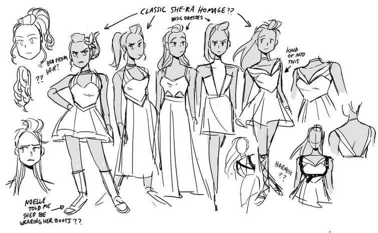 old Princess Prom concept sketches by Mickey Quinn | Fandom