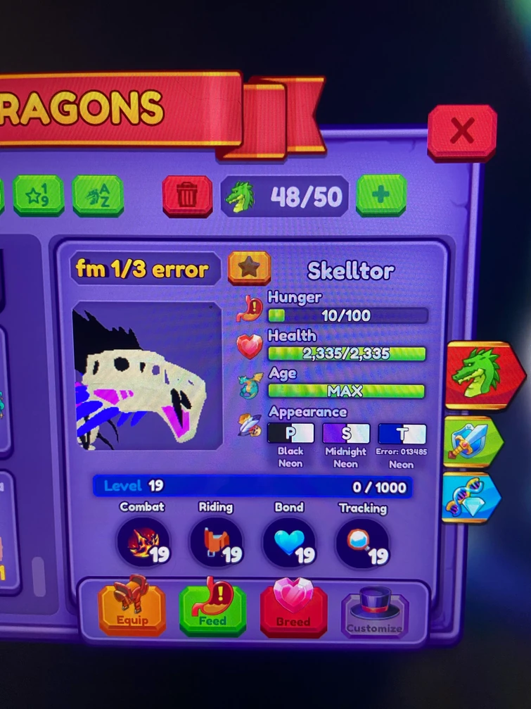 Trading these 2 1/3 error color dragons for a 1/3 Error color zeip ...