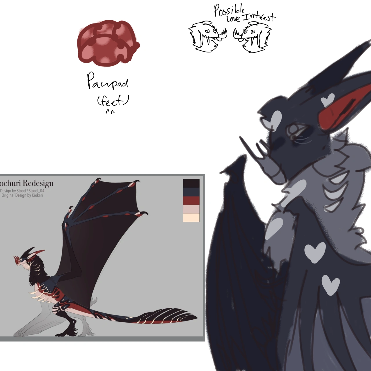 o me gee I finally drew an oc w/ paws too ofmendnwndnwndnd | Fandom