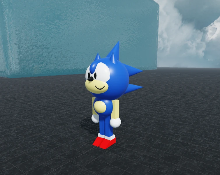 here's my crappy sonic model | Fandom