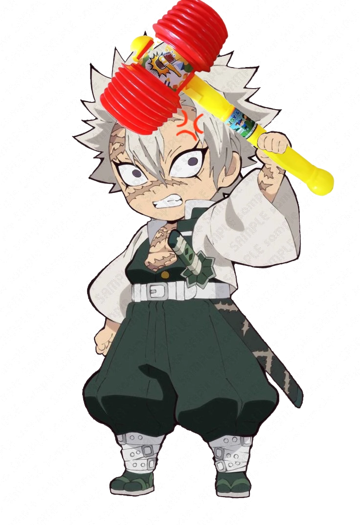Sanemi with a squeaky hammer | Fandom