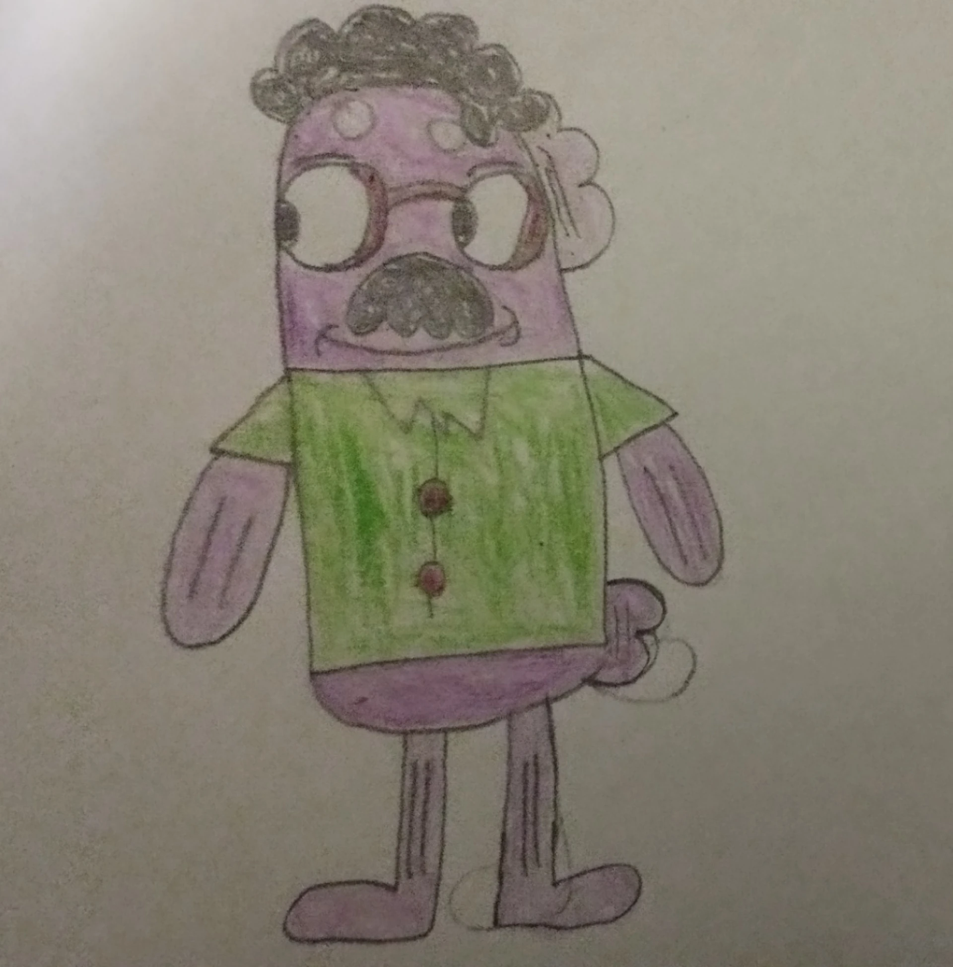 New drawing! Rate my drawing of "Chaz the Rock Collector" from 1 to 10 ...