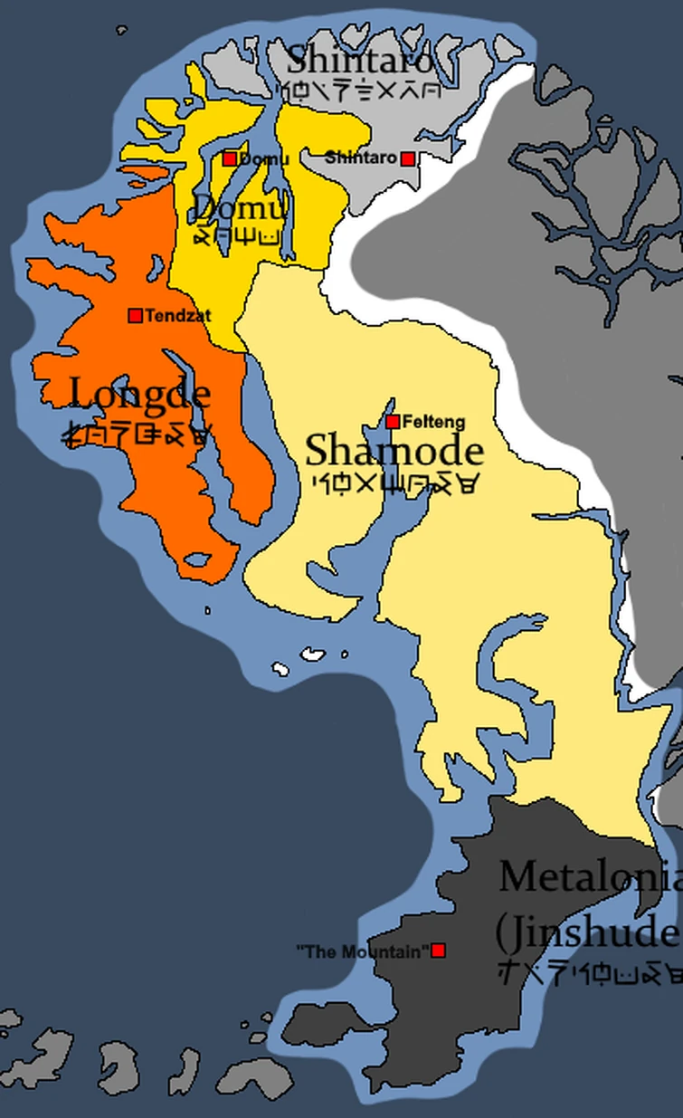 (HEADCANON) Map of Ninjago during the First Age (The Great 5 Kingdoms ...