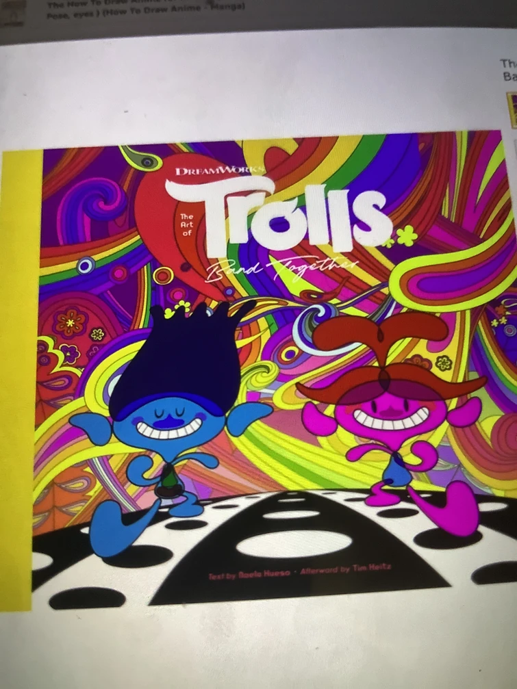 Queen poppy and branch in the art of trolls: band together book | Fandom