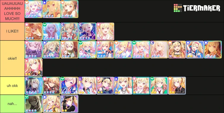 made a saki card tier list :3 | Fandom