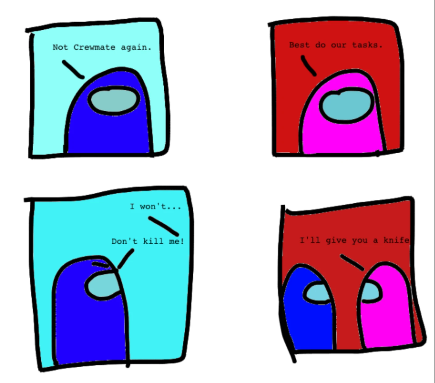 Random comic strip I made- | Fandom