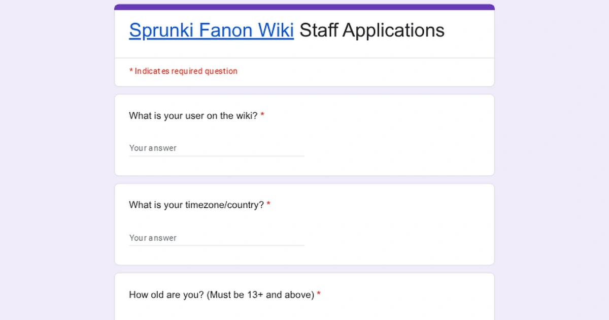 SPRUNKI FANON WIKI IS GETTING NEW STAFF MEMBERS!!! | Fandom