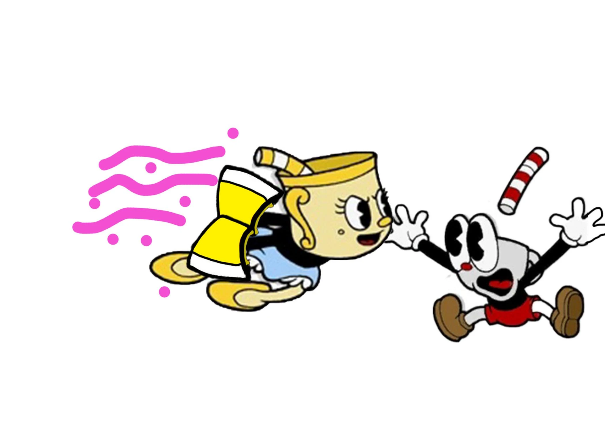 Ms. Chalice has gone insane on Cuphead and is parry dashing. | Fandom