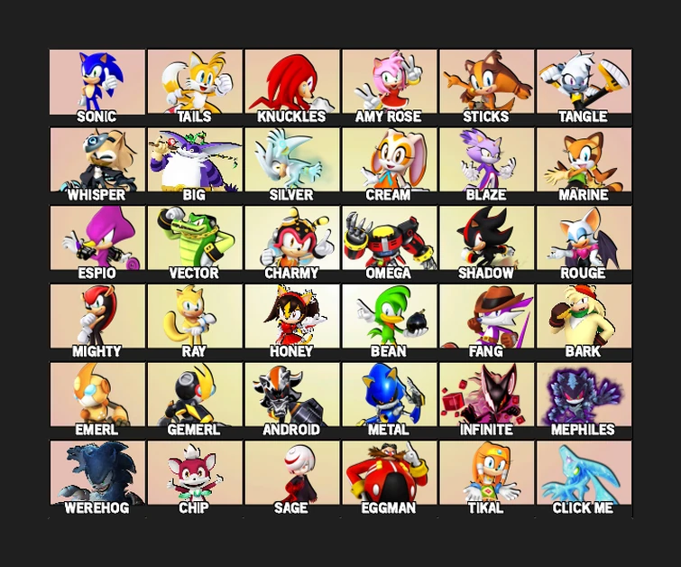 Sonic Roster | Fandom