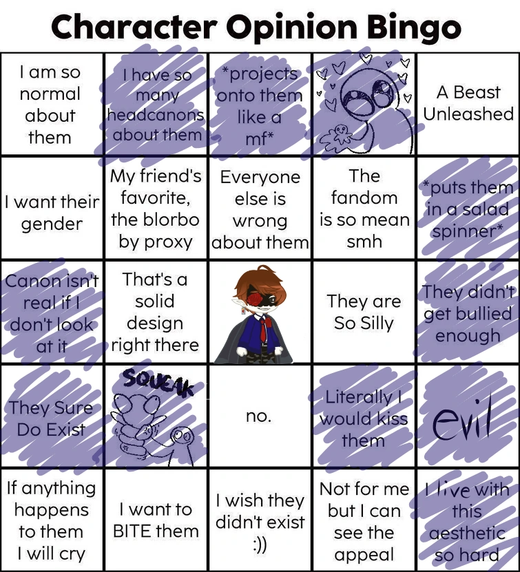 OC Opinion Bingo! [Edited original for language] | Fandom