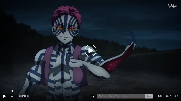 So I was watching Akaza Vs Rengoku and I just noticed Akaza has no ...