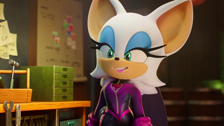 Rouge has lipstick on her upper lip in Prime | Fandom