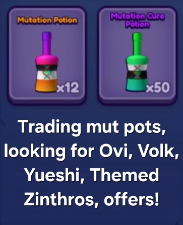 Tradinnnnngg mutation potions | Fandom