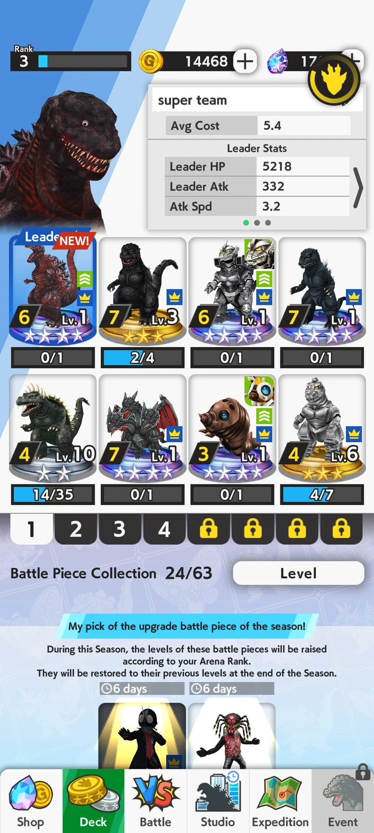 My Godzilla Battle Line Deck | Fandom