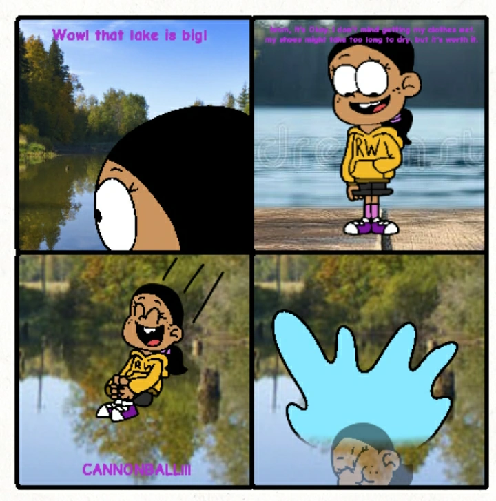 Ronnie Anne swims in a lake with different clothes (Comic Part 1) | Fandom