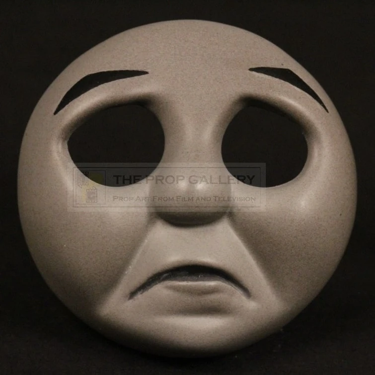 Does anyone know who owned Thomas' sad face mask? | Fandom