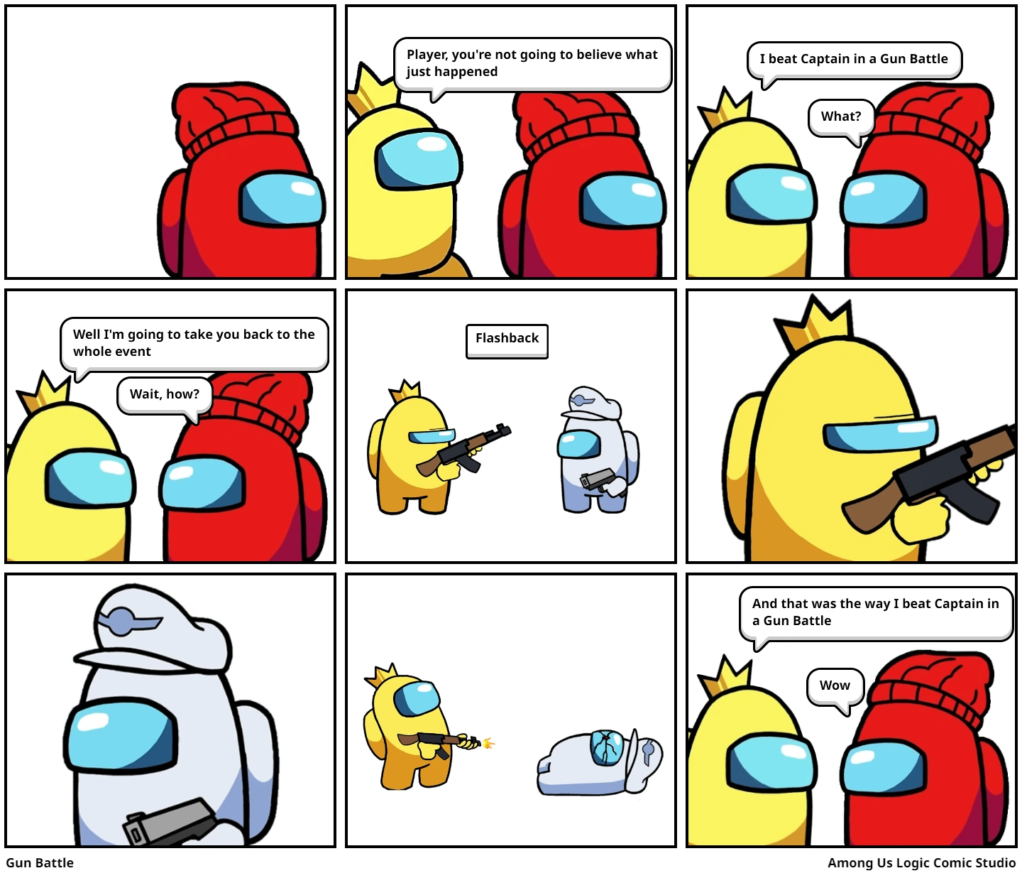 Among Us Logic Comic: Gun Battle | Fandom