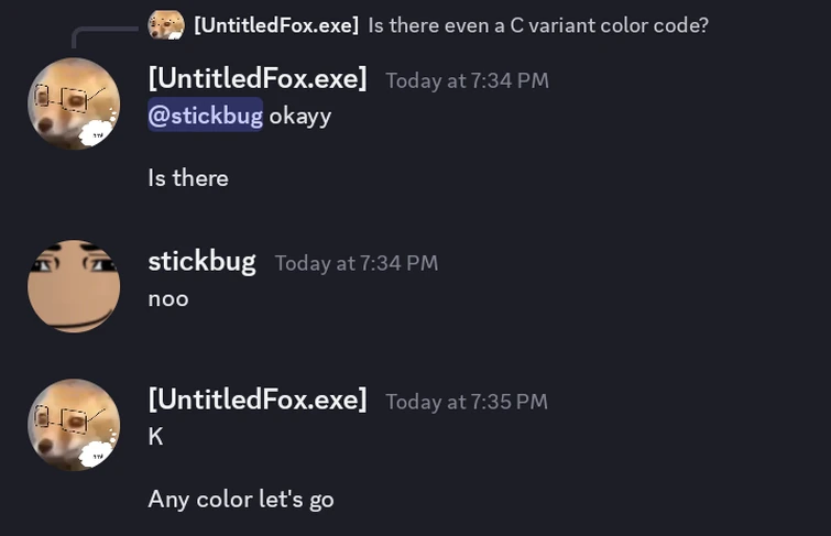 About The C Variant Color Code....... | Fandom