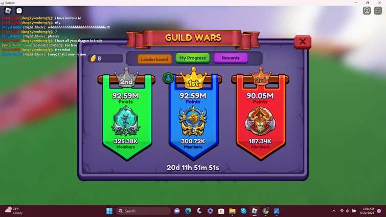 Message from the Iron guild to the ROYAL GUILD. | Fandom