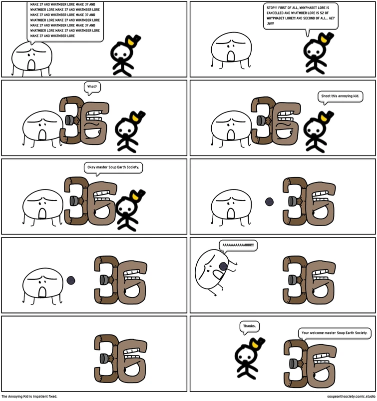 The Annoying Kid Begs for Number Lore 37 and Whatmber Lore (The Annoying Kid Skits Episode 3 ...