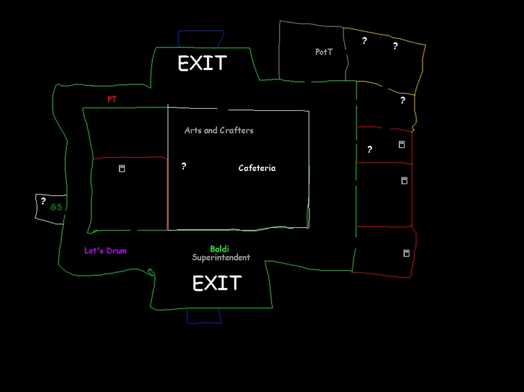 Baldi's Basics the Extreme Decompile Floor 1-2 Layout leak | Fandom