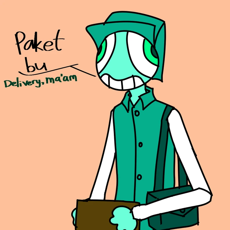 a sketch of my tadc oc! he's my little mailman 💕 | Fandom