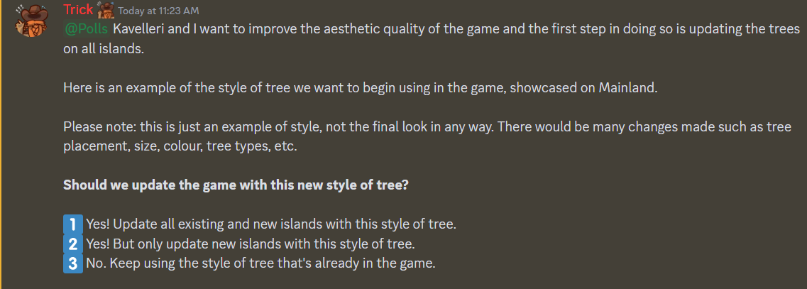(Polls & Leaks) New trees?! | Fandom